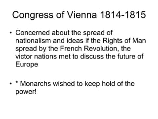 Congress Of Vienna | PPT