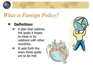 Congress And U.S. Foreign Policy | PPT | Political Issues & policy ...