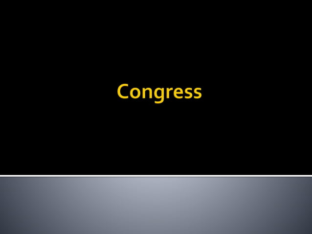 Chapter 7 Congress | PPT