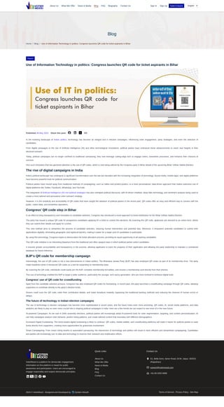 Congress introduces QR code system for Bihar poll ticket aspirants | PDF