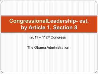 Congressional leadership | PPTX