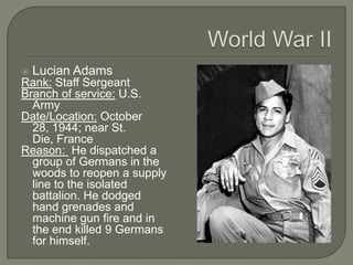 Congressional medal of honor | PPTX