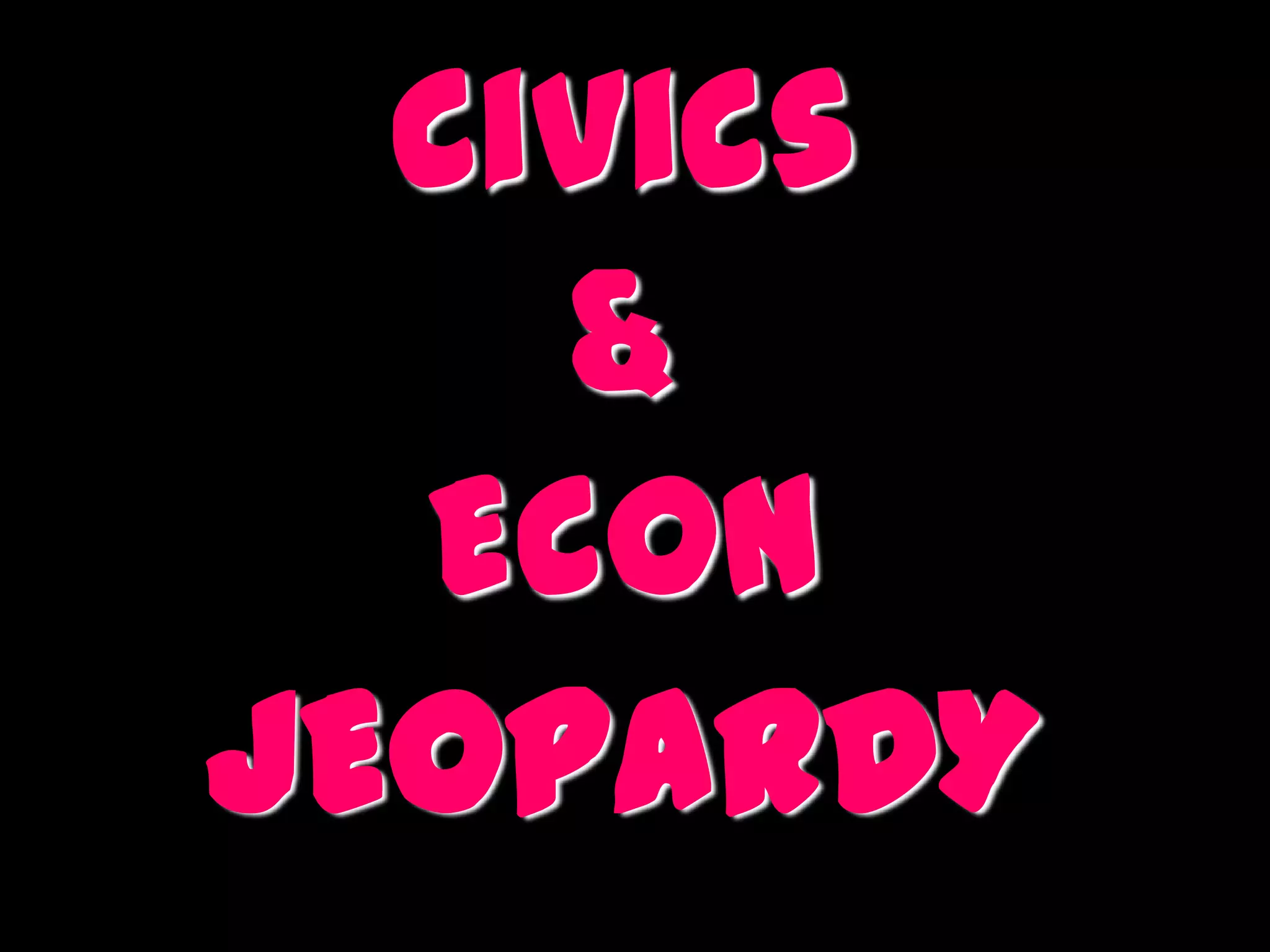 Congress jeopardy round 1 | PPT