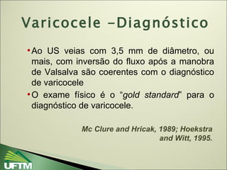 Varicocele - Diagnóstico | PPT