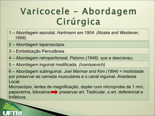 Varicocele - Diagnóstico | PPT
