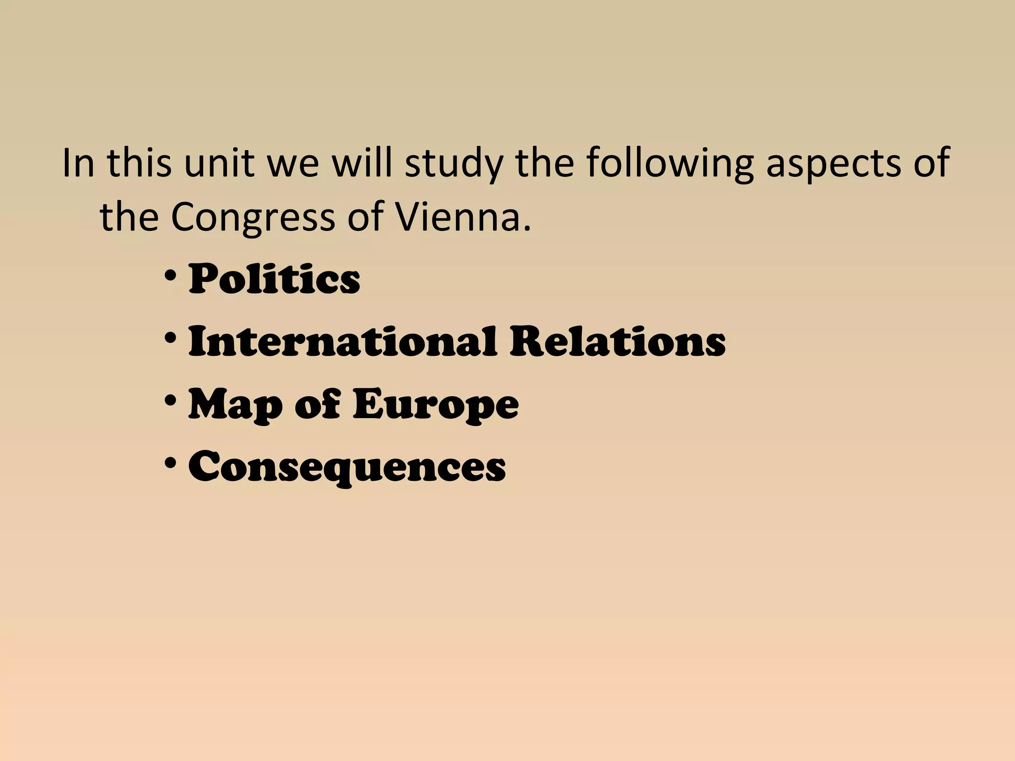 Congress of vienna | PPT