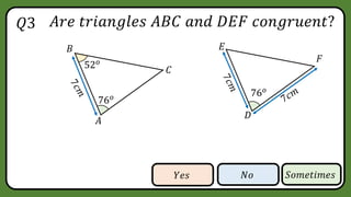 CONGRUENCE AND SIMILARITY IN MATHEMATICS | PPTX