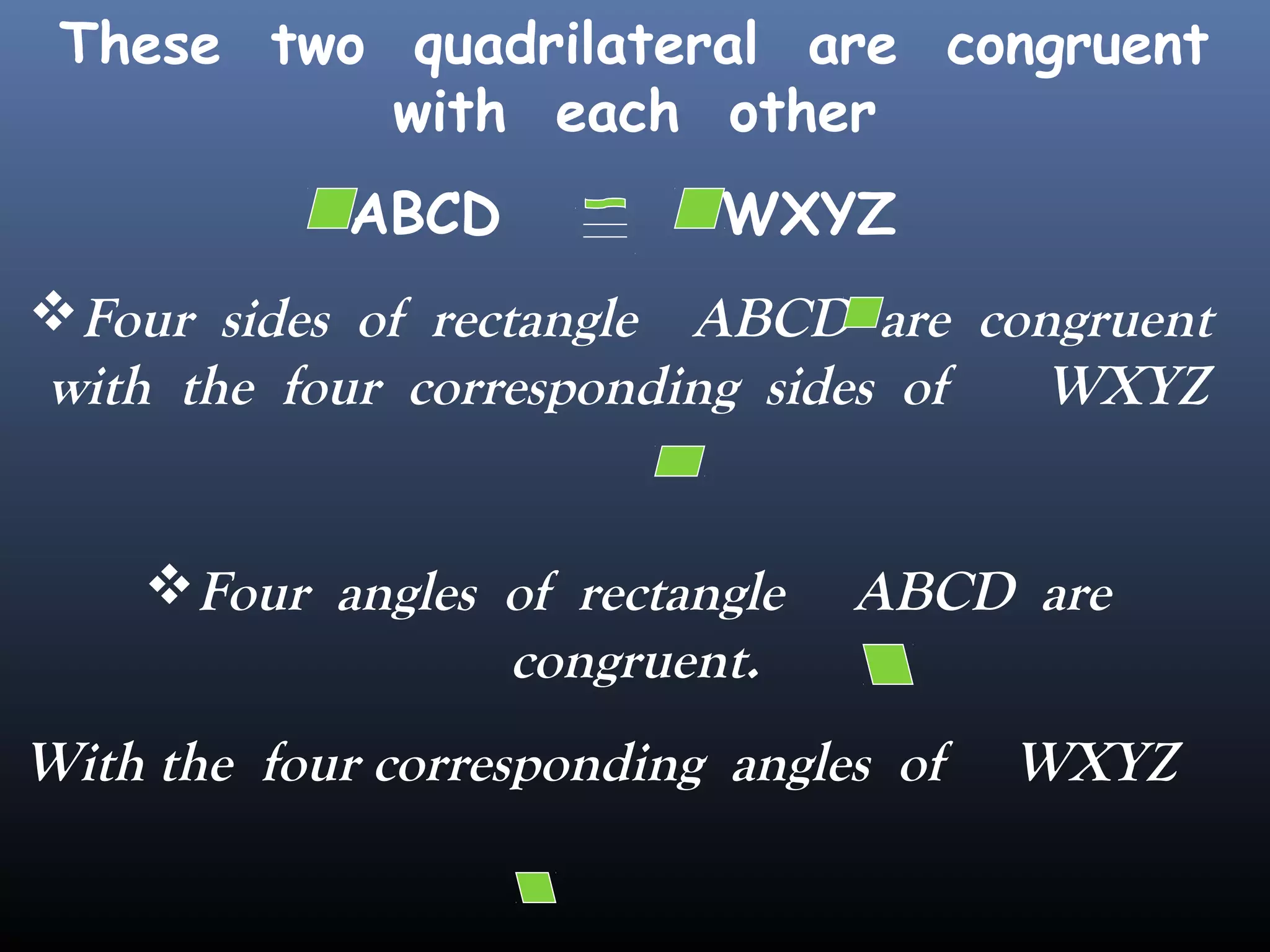 Congruence line,angle,triangles,rectangle-circle etc | PPT