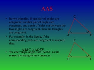 Congruence Shortcuts Notes | PPT
