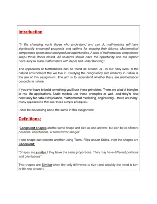 Congruent Objects In Nature