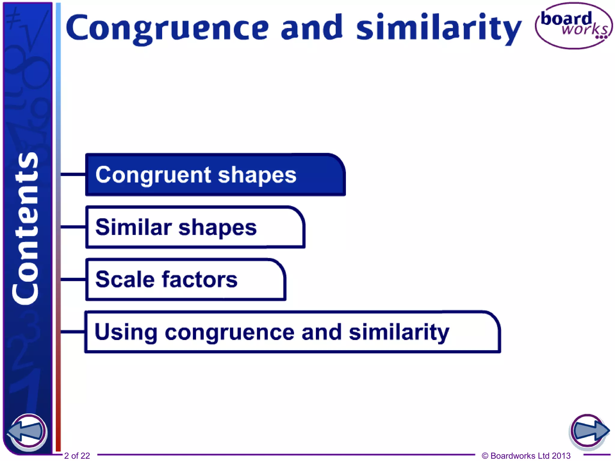 Congruence and similarity | PPTX