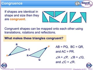 Congruence and similarity | PPTX