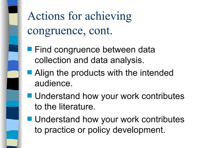 Congruence model brief presentation | PPT