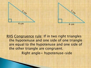 Congruence of triangle | PPTX