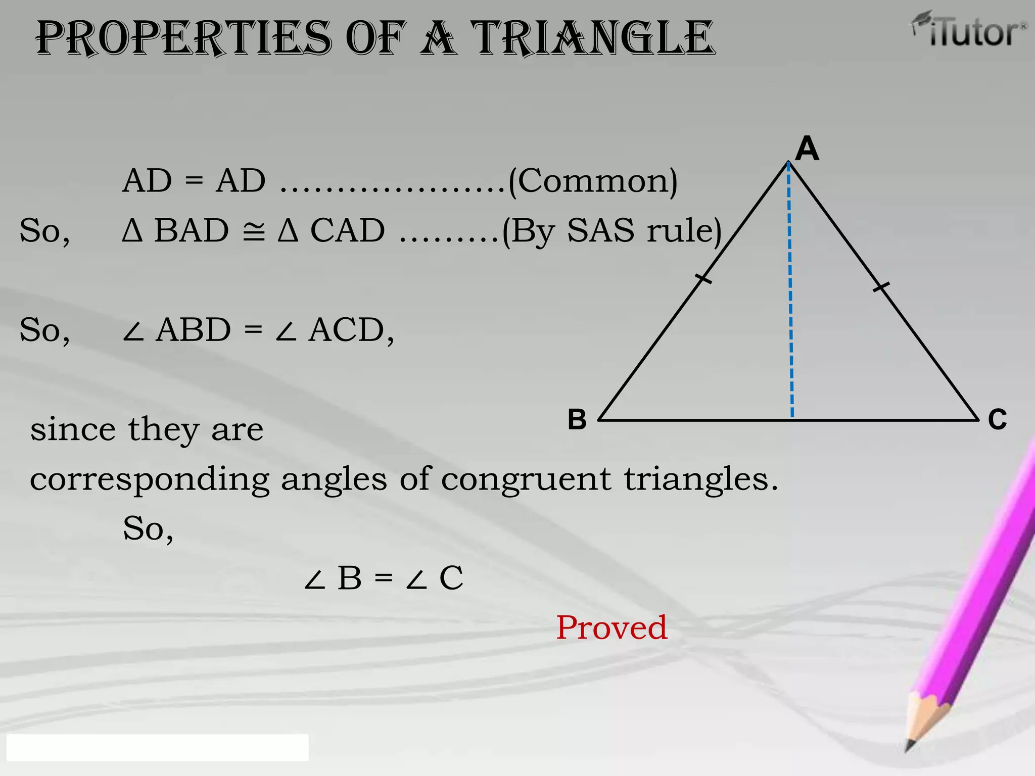 Congruence of Triangle | PPTX