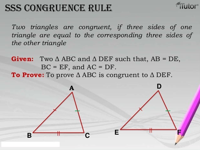 Congruence of Triangle