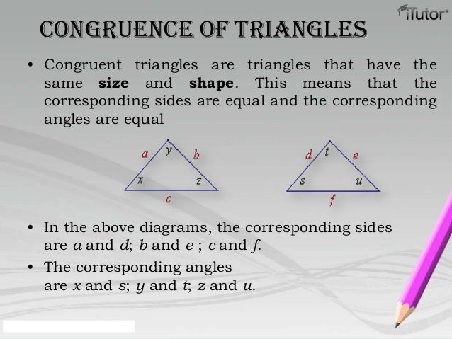 Congruence of Triangle
