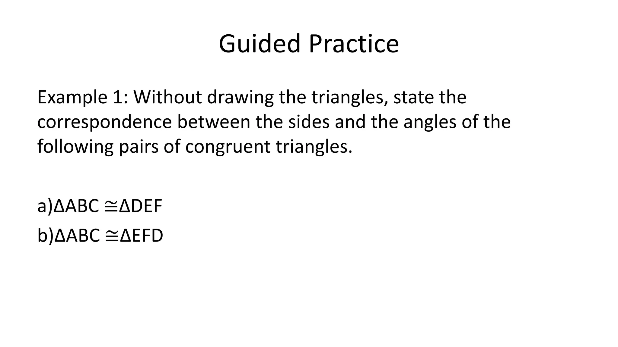 Congruence of Triangle 1.pptx Maths, Triangles for GRADE 8 | PPTX