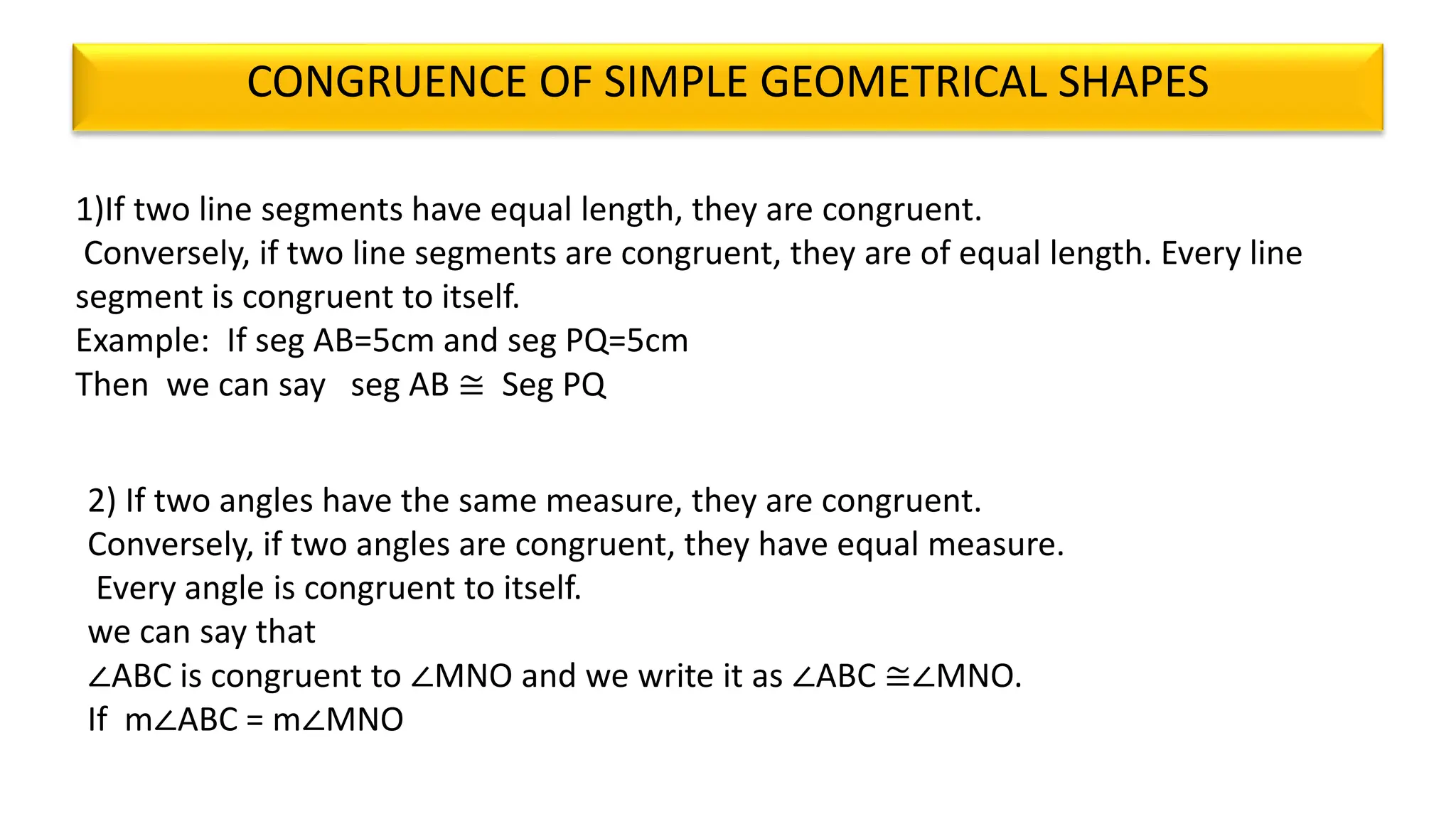 Congruence of Triangle 1.pptx Maths, Triangles for GRADE 8 | PPTX