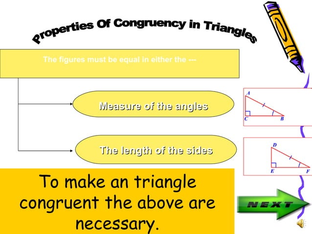 Congruence of triangles | PPT