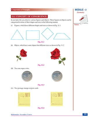 Congruence of triangles /GEOMETRY | PDF