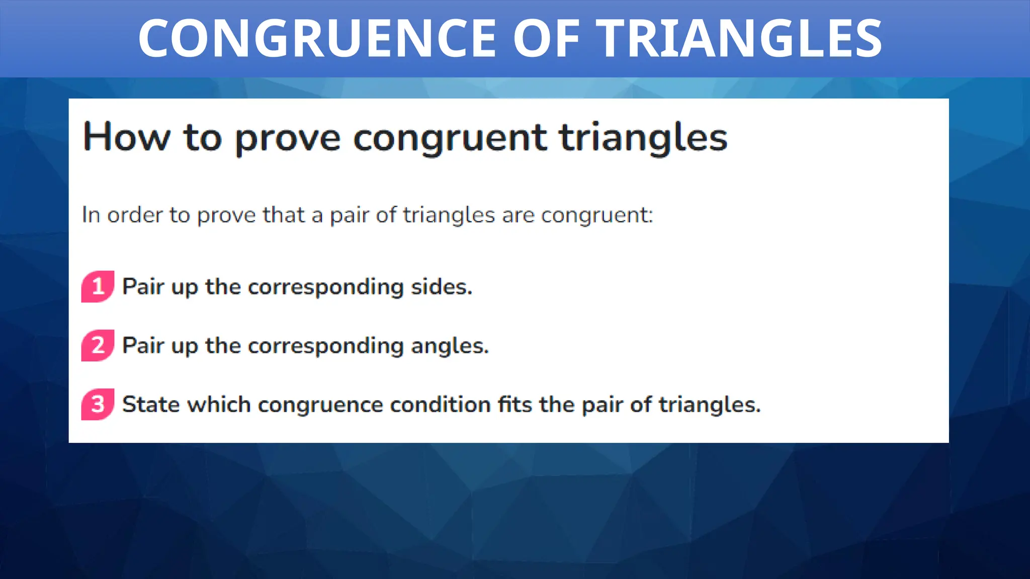 Class 7 CONGRUENCE OF TRIANGLES mathematics | PPTX