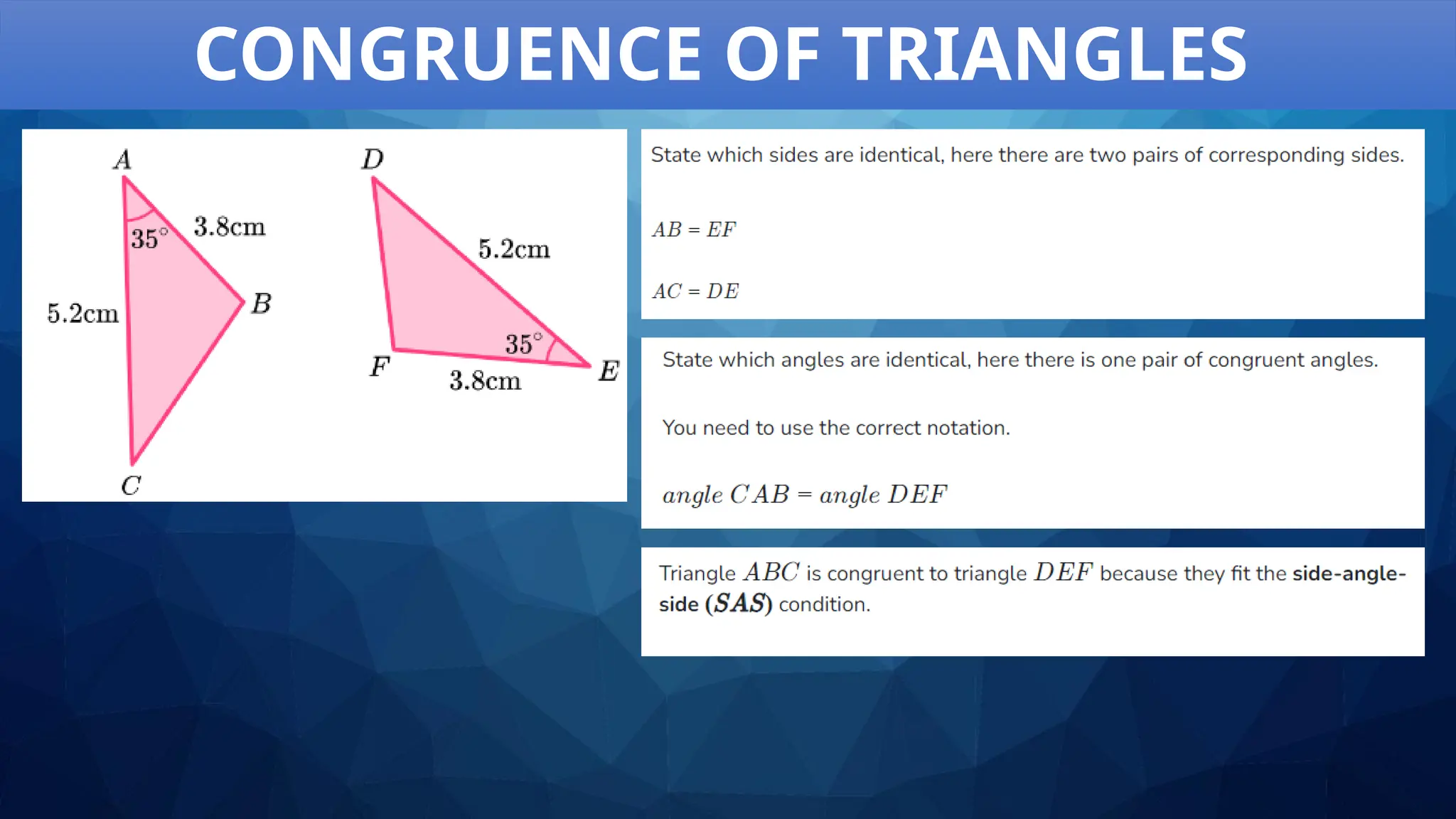 Class 7 CONGRUENCE OF TRIANGLES mathematics | PPTX