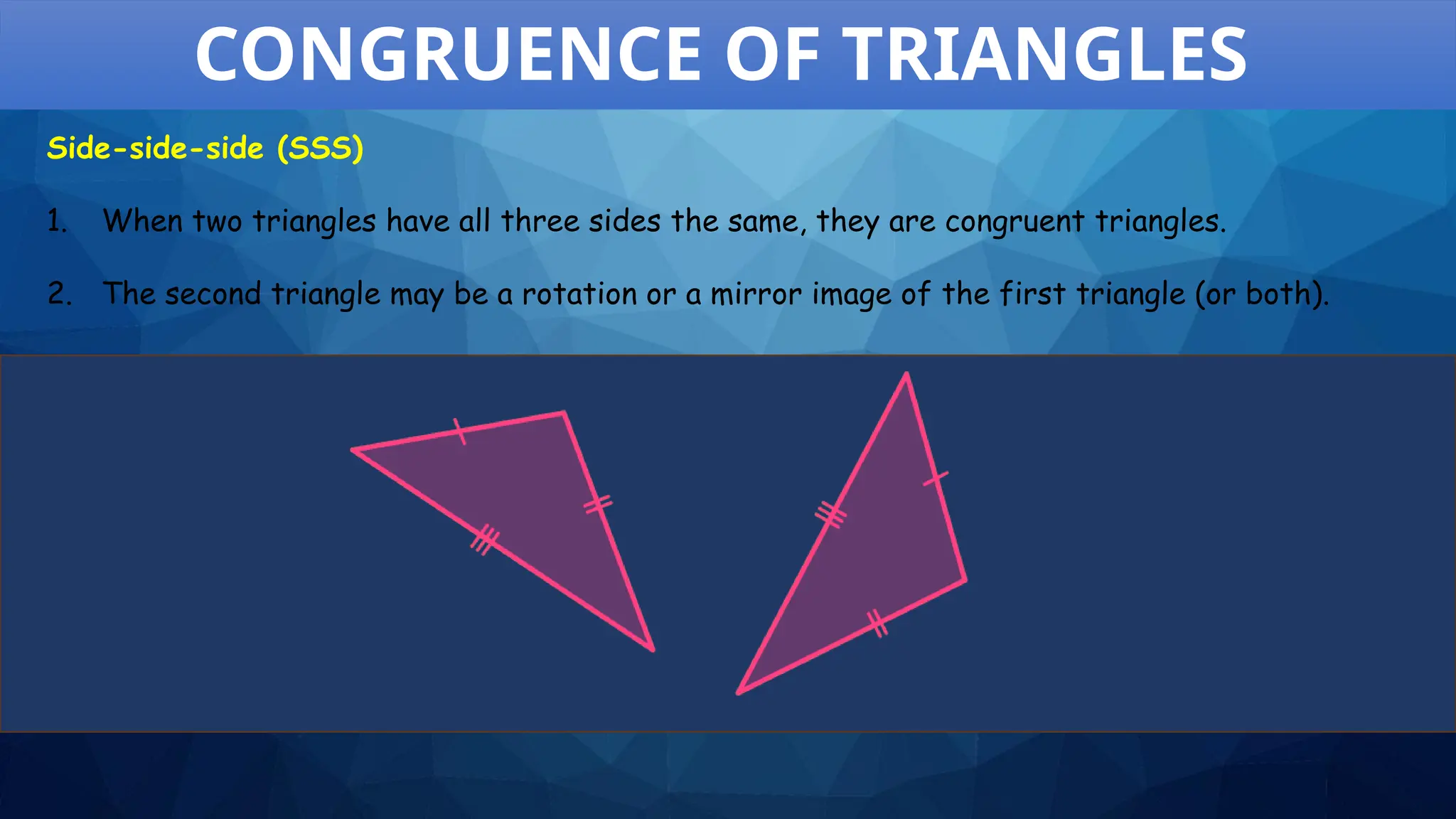 Class 7 CONGRUENCE OF TRIANGLES mathematics | PPTX