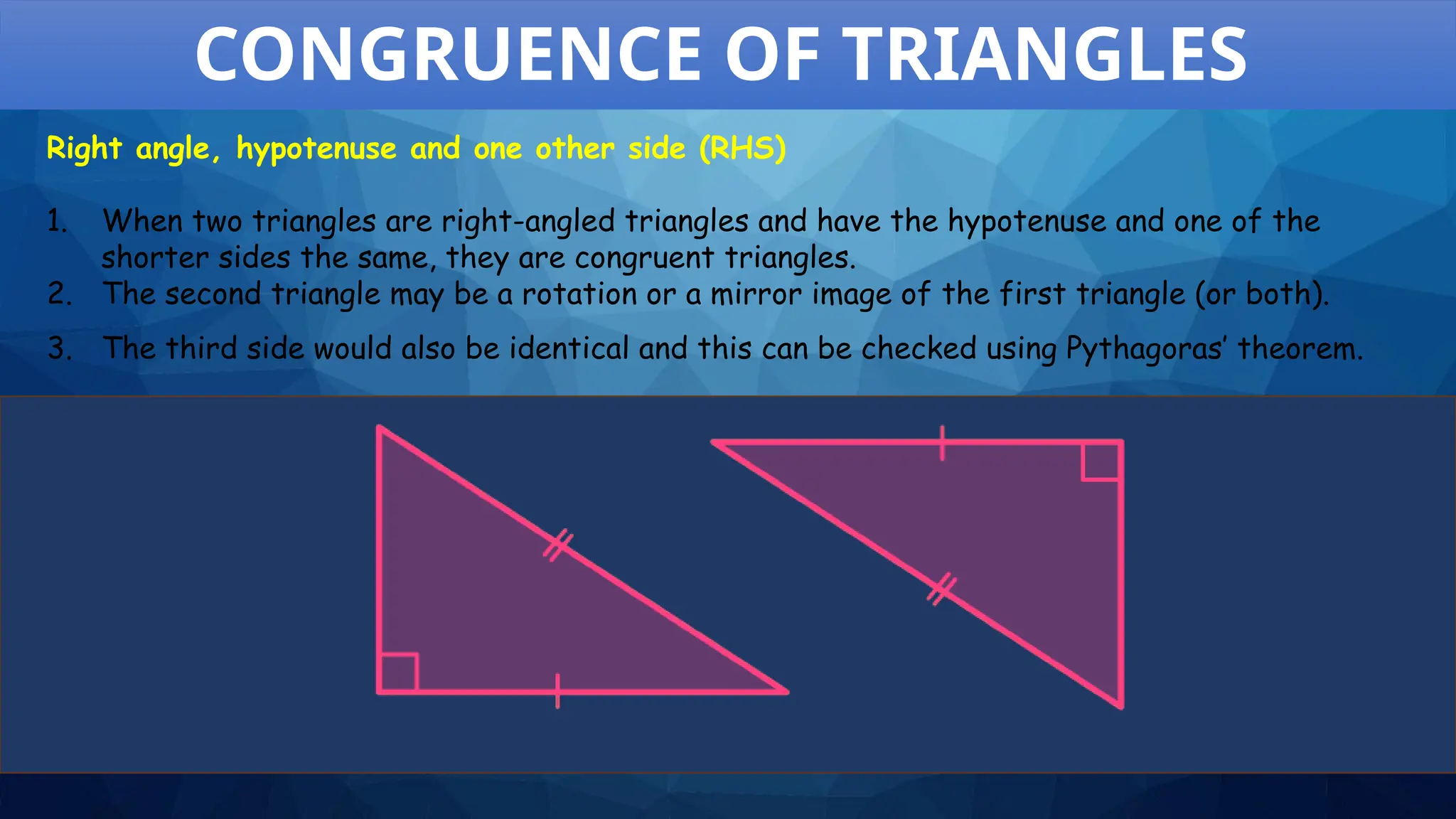 Class 7 CONGRUENCE OF TRIANGLES mathematics | PPTX