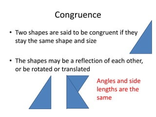 Congruence ppt 2014 | PPTX | Physics | Science