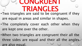 Congruency of triangles | PPT