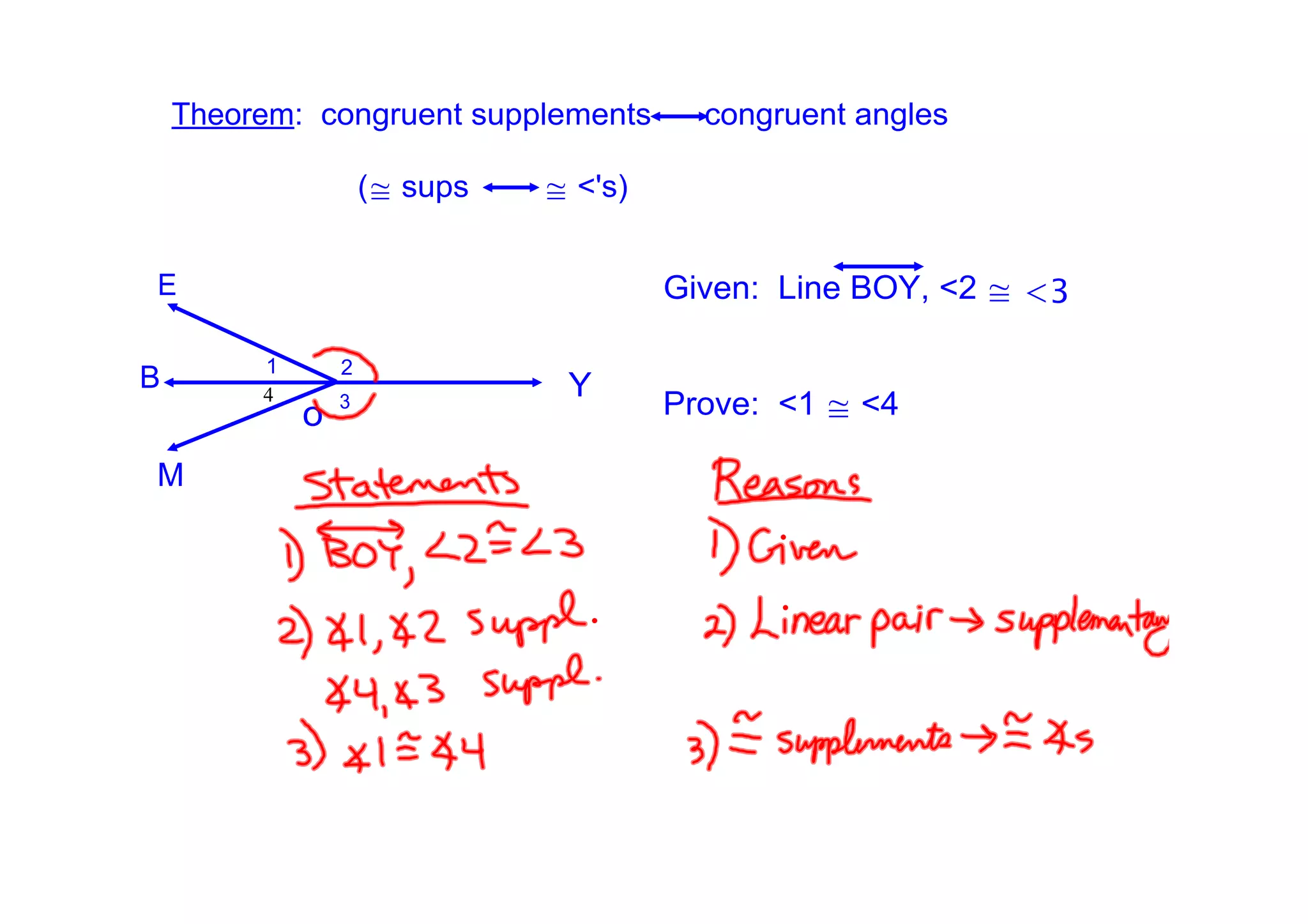 Congruent Complements & Supplements | PDF