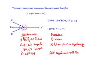Congruent Complements & Supplements | PDF