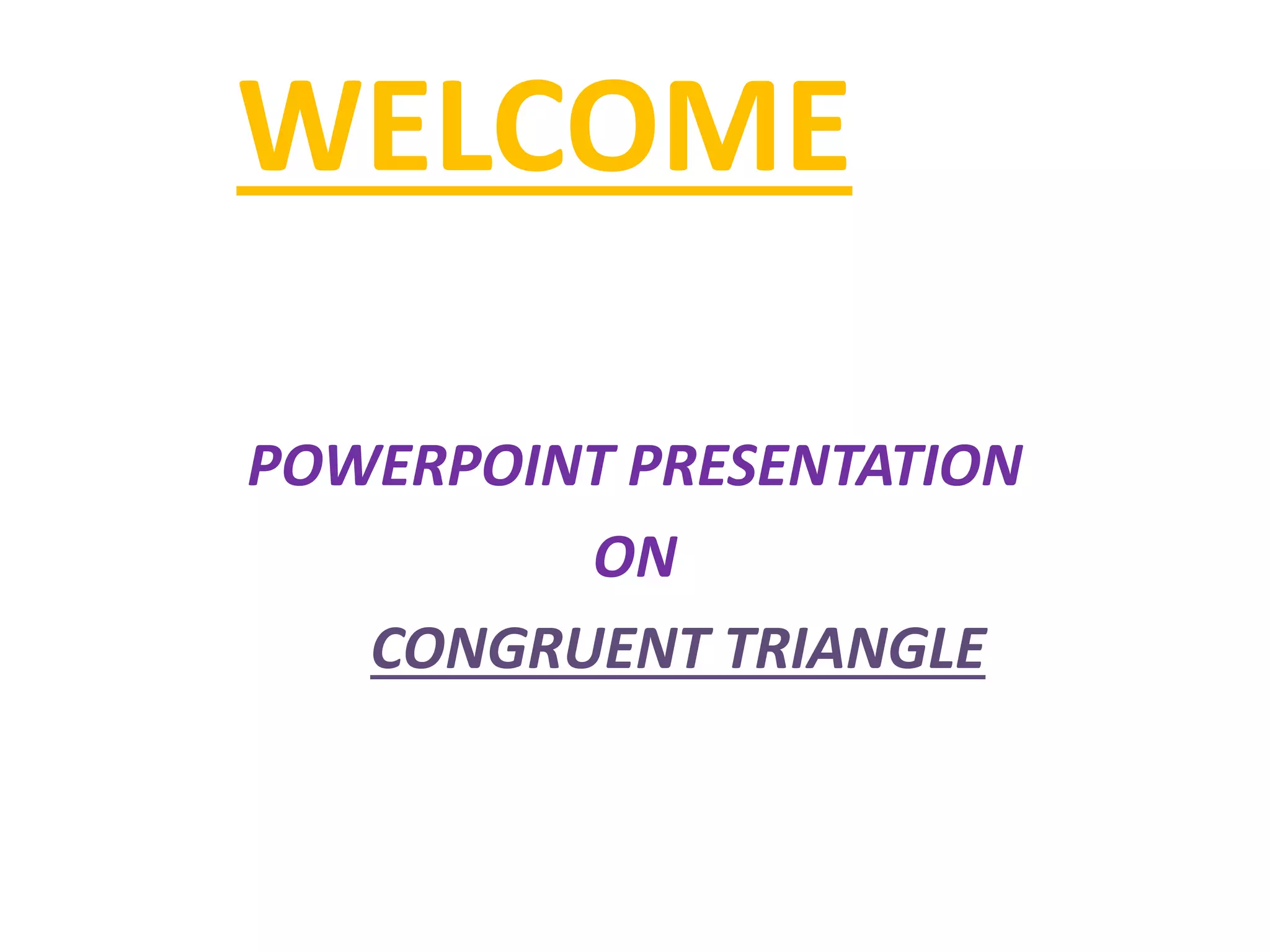 Congruent figure | PPTX