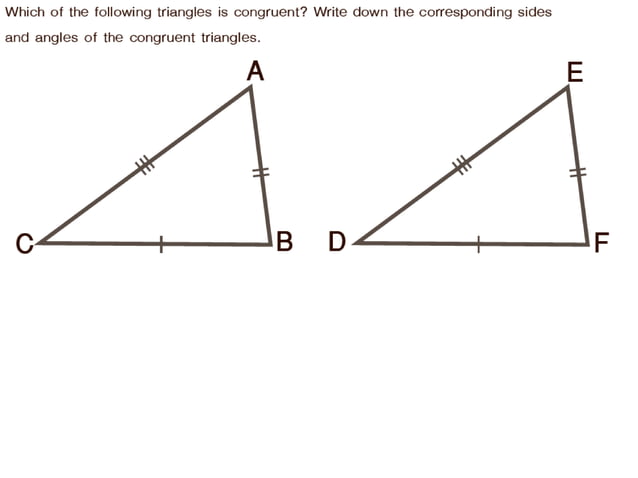 Congruent Triangles | PPT