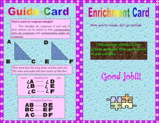 Congruent triangles | PDF
