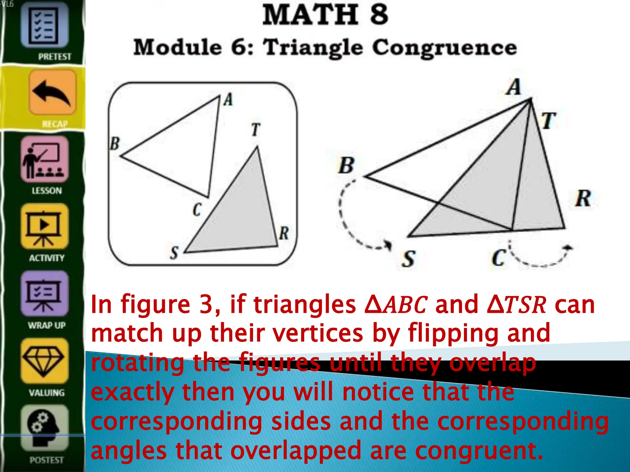 Math 8 Quarter 3 Topic: CONGRUENT TRIANGLES | PPTX