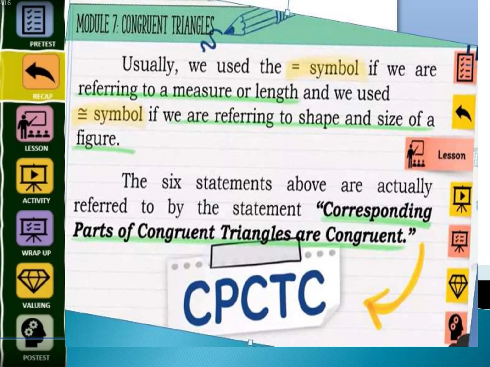 Math 8 Quarter 3 Topic: CONGRUENT TRIANGLES | PPTX