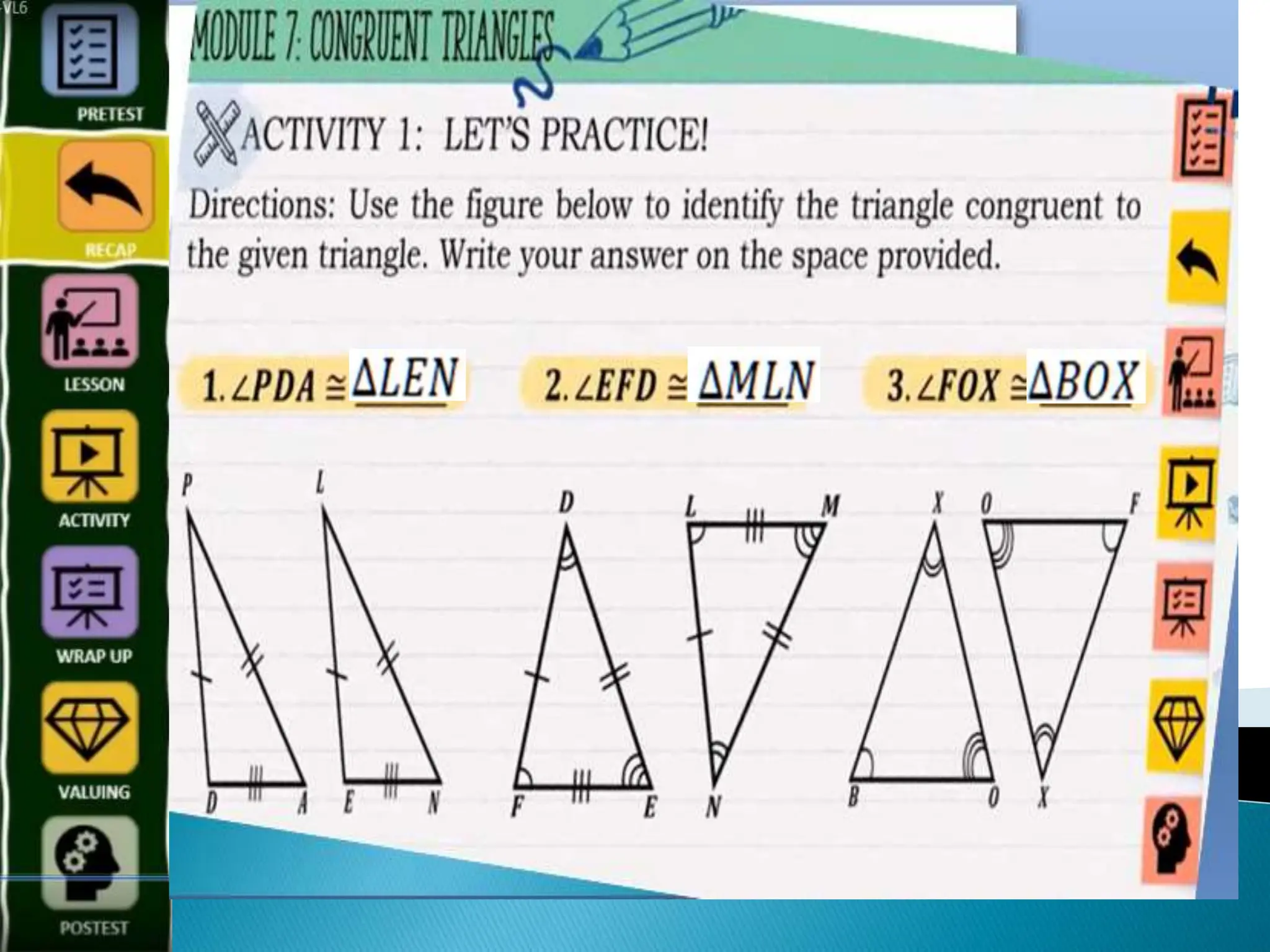 Math 8 Quarter 3 Topic: CONGRUENT TRIANGLES | PPTX