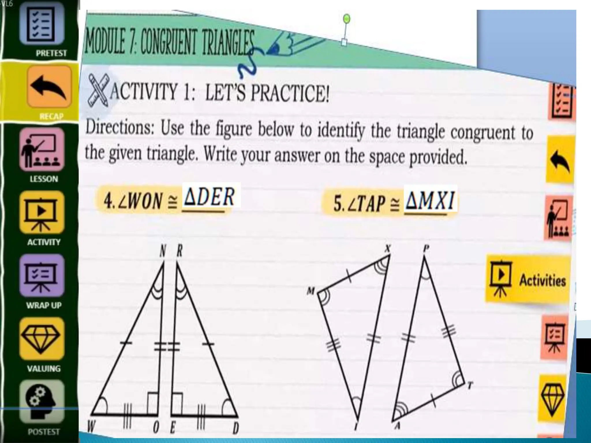 Math 8 Quarter 3 Topic: CONGRUENT TRIANGLES | PPTX | Physics | Science
