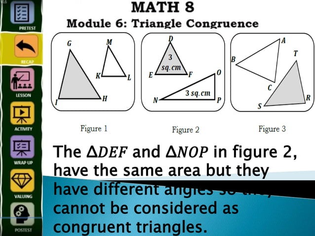 Math 8 Quarter 3 Topic: CONGRUENT TRIANGLES | PPTX | Physics | Science