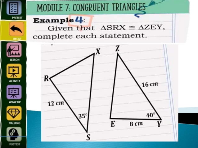 Math 8 Quarter 3 Topic: CONGRUENT TRIANGLES | PPTX | Physics | Science