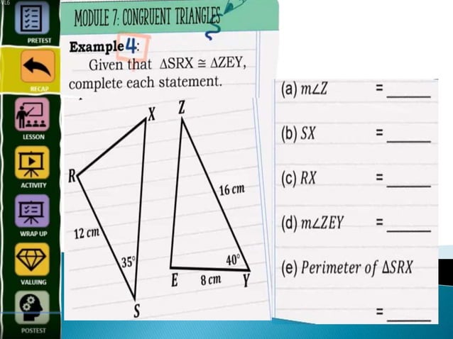 Math 8 Quarter 3 Topic: CONGRUENT TRIANGLES | PPTX | Physics | Science