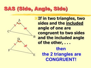 Congruent triangles theorem | PPSX