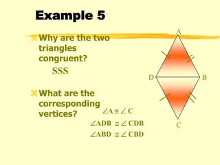Congruent triangles theorem | PPSX