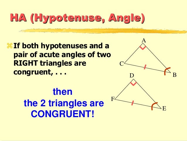 Congruent triangles theorem