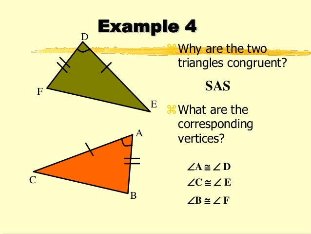 Congruent triangles theorem