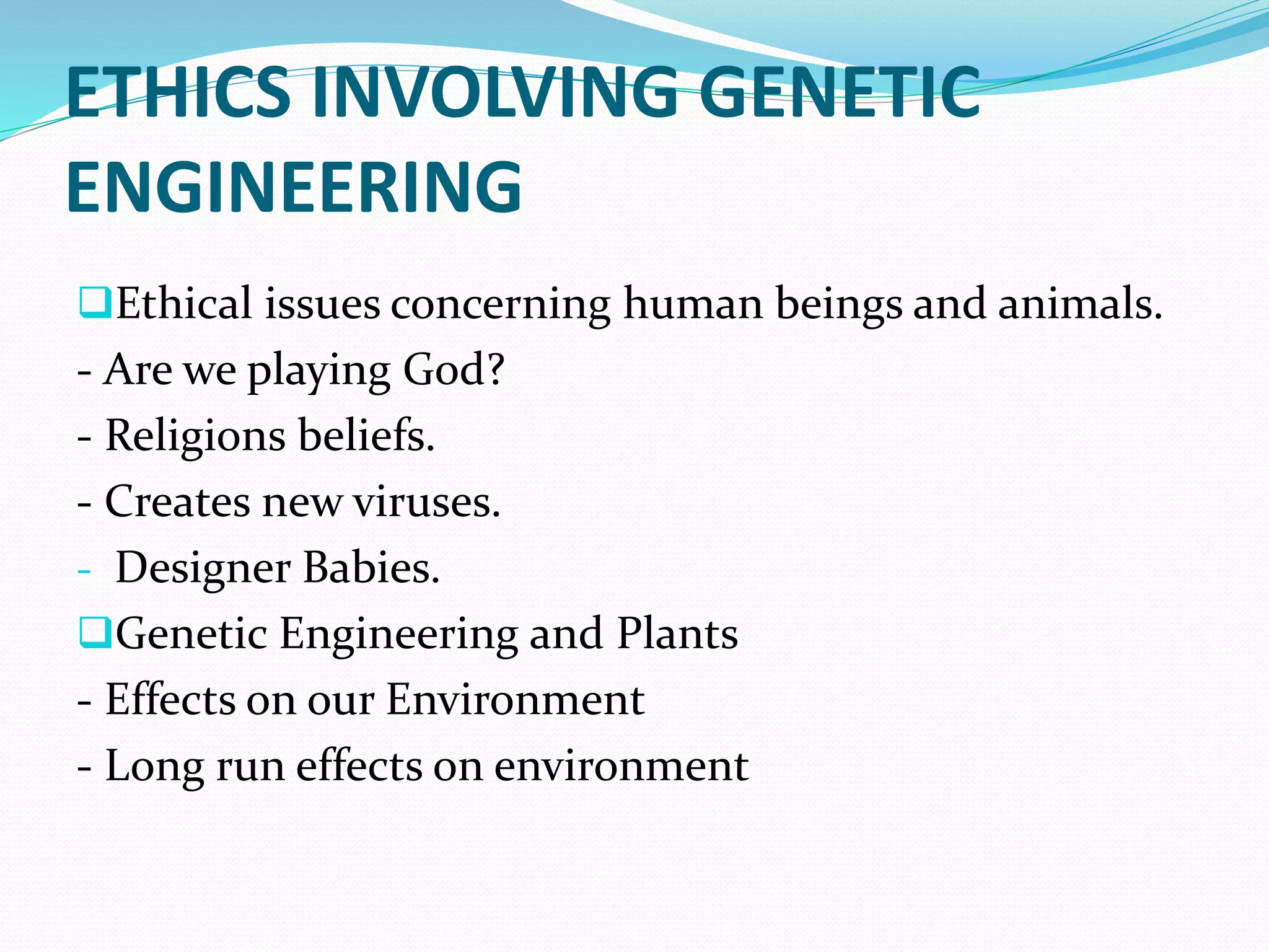 basic concept of genetic enegineering | PPTX