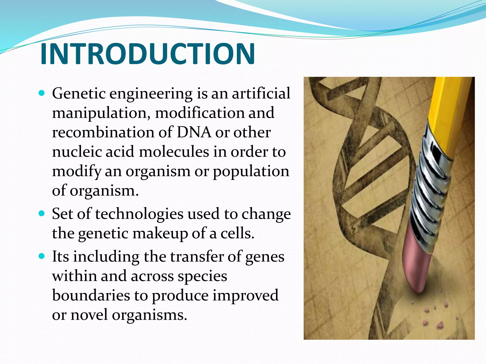 basic concept of genetic enegineering | PPTX