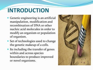 basic concept of genetic enegineering | PPTX